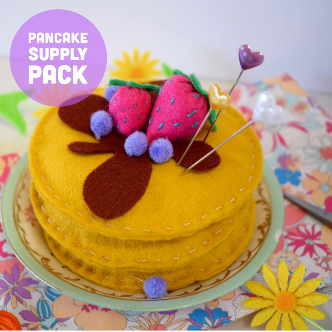 Happy Pancake Day! Get Your Free Felt Pancake Pin Cushion Pattern ...